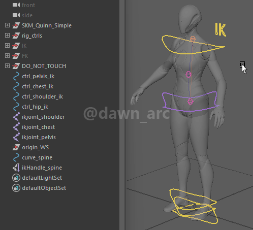 [Maya]Rigging 10 - Spine IK